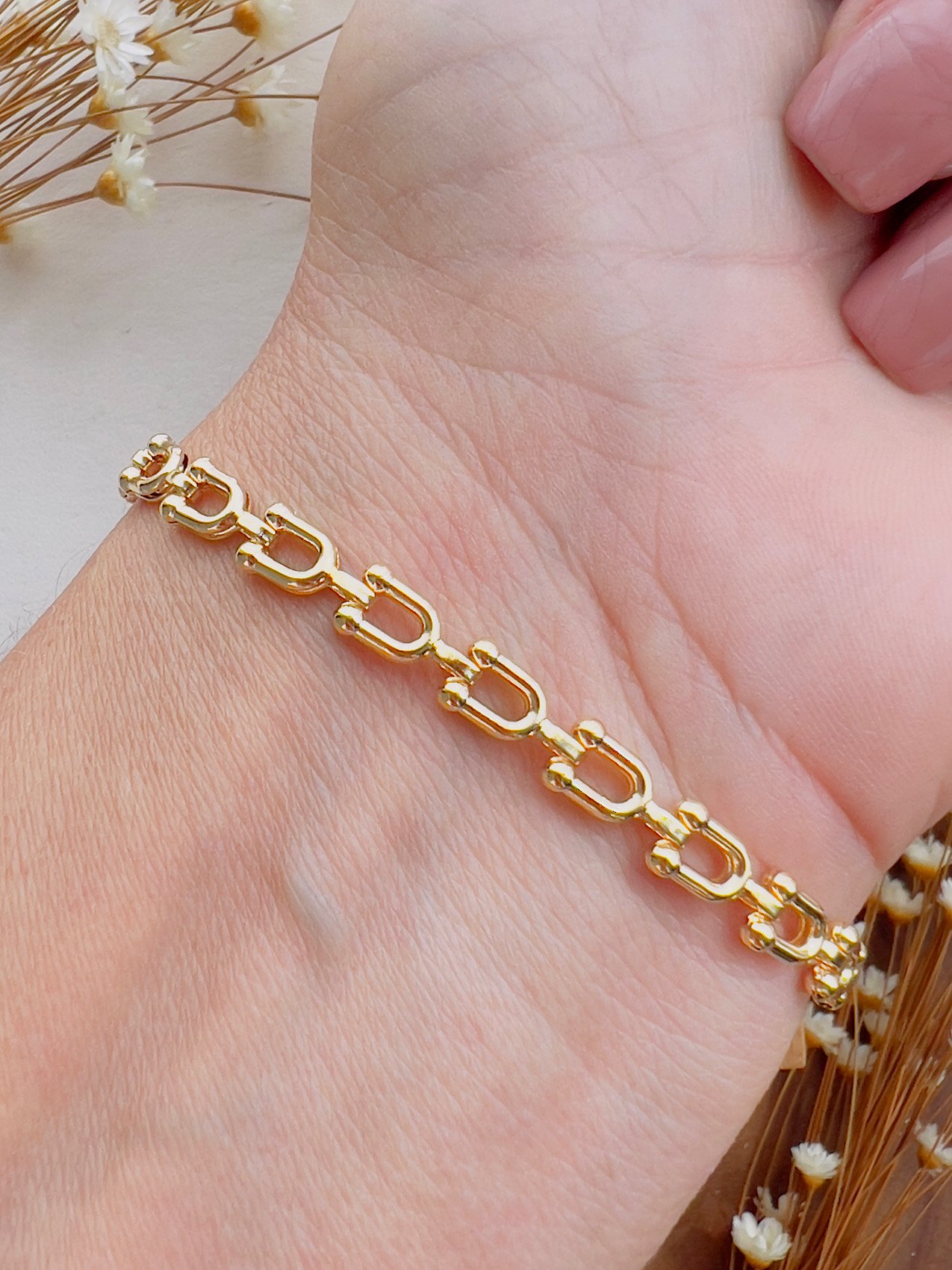 SANTA CRIS BIJU | Folheados Direto da Fábrica - Pulseira Folheada a Ouro 2855